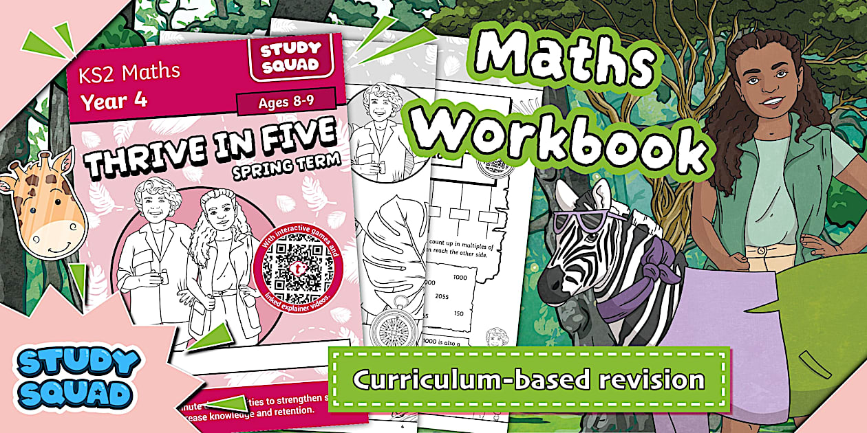 👉 Study Squad Thrive in Five Year 4 Maths Workbook Spring Term