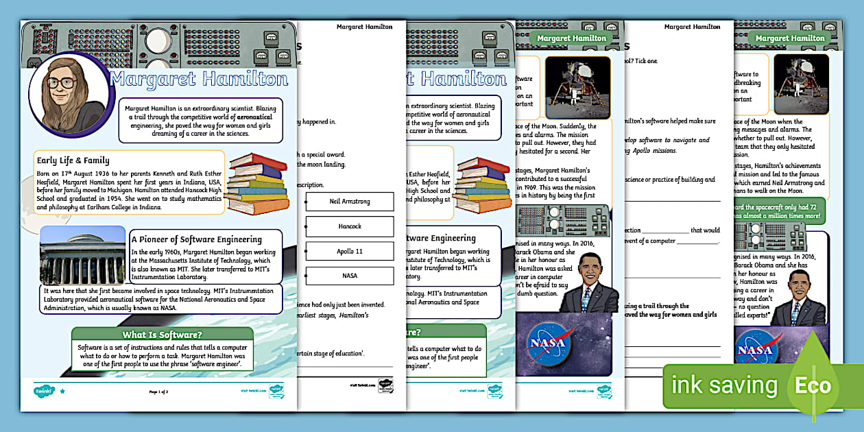 LKS2 Margaret Hamilton Differentiated Reading Comprehension