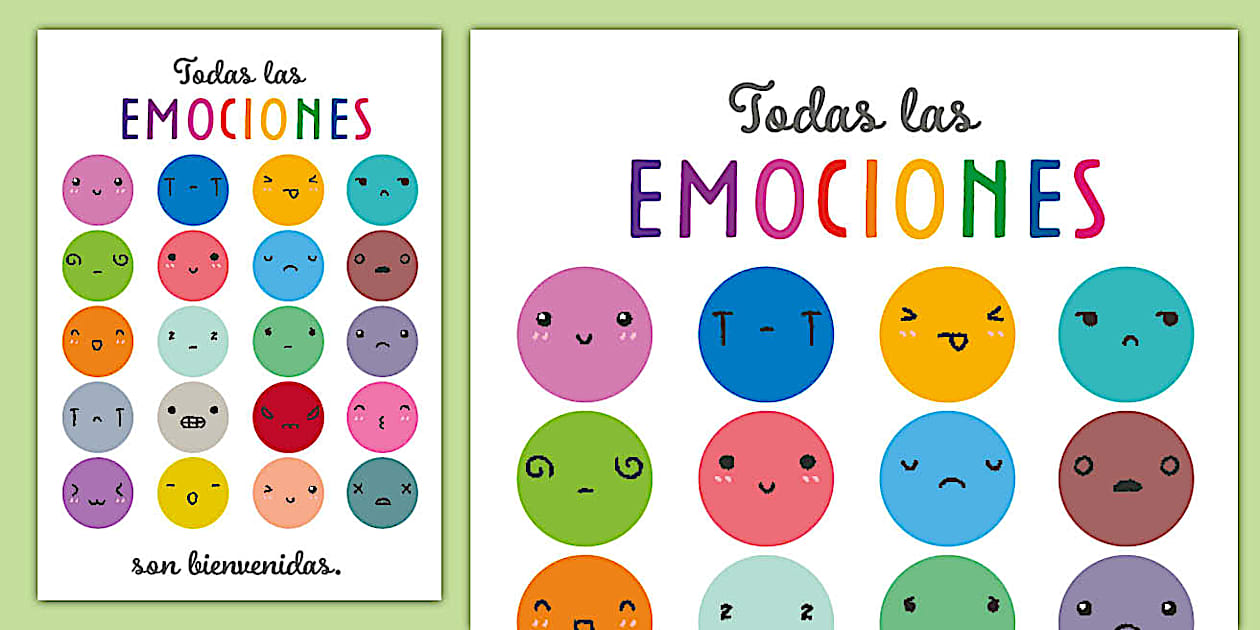 Póster: Aquí todas las emociones son bienvenidas - Twinkl Art Gallery