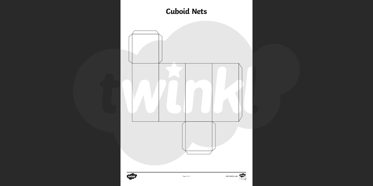 cuboid net printable