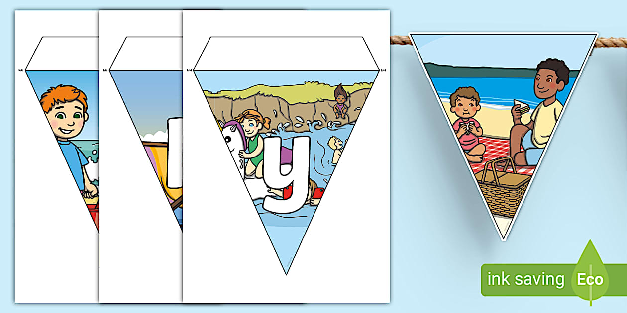 My Summer Holiday Display Bunting - Twinkl - KS1