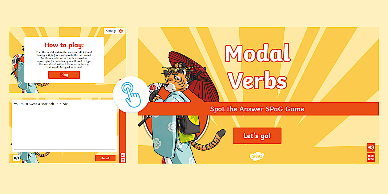Modal Verbs Spot the Answer SPaG Game - KS2 Revision