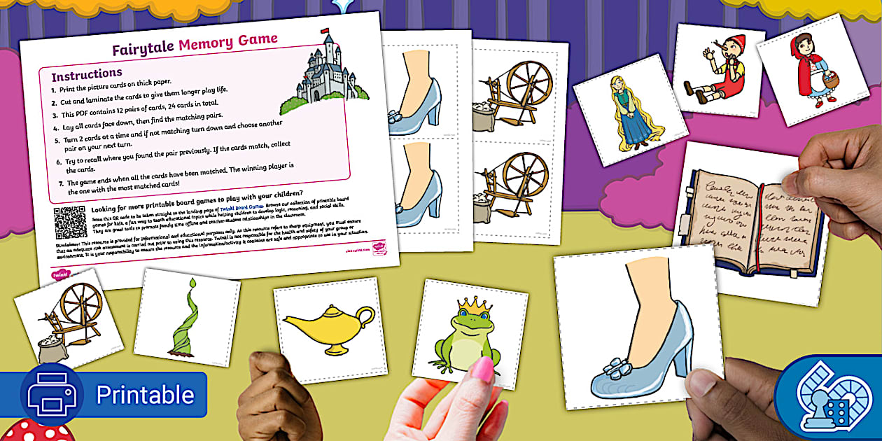 Fairytale Memory Card Game (Teacher-Made) - Twinkl