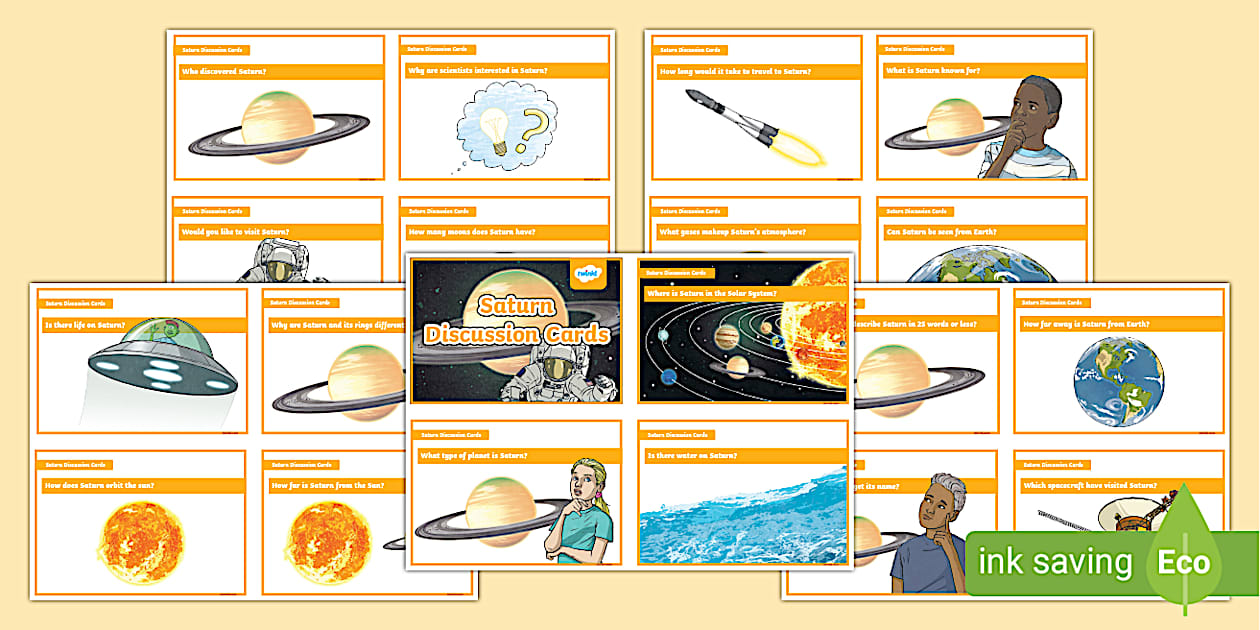 Saturn Discussion Cards (teacher made) - Twinkl