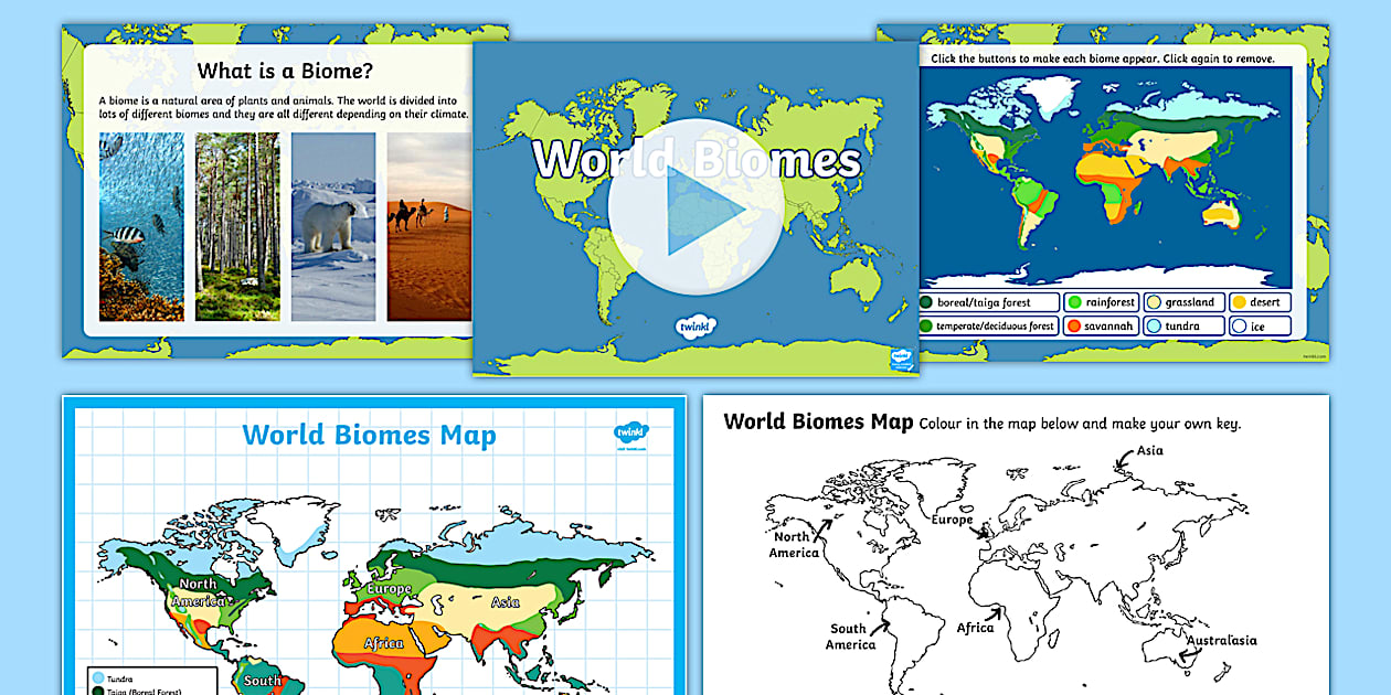 Environments - World Biomes Resource Pack (teacher made)