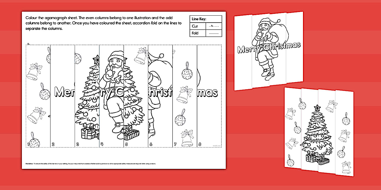 Merry Christmas! Agamograph - Twinkl Christmas - Twinkl