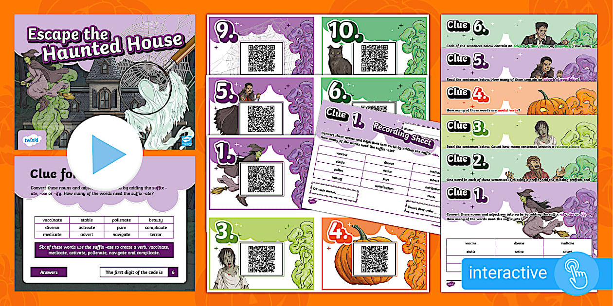 Escape the Haunted House Game (profesor hizo) - Twinkl
