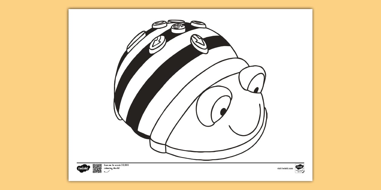 Programming Toy Colouring Sheet (teacher made) - Twinkl