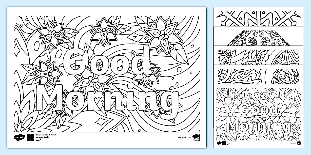 Morning Mindfulness Colouring Pages - KS1 (teacher made)