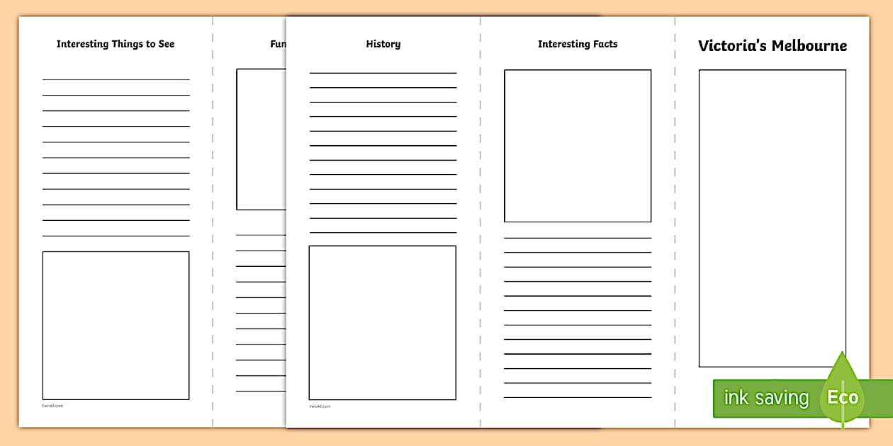 TAS Melbourne Brochure Activity (teacher made) - Twinkl