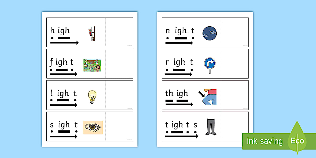 Phase 3 'igh' Read and Reveal Activity (Teacher-Made)