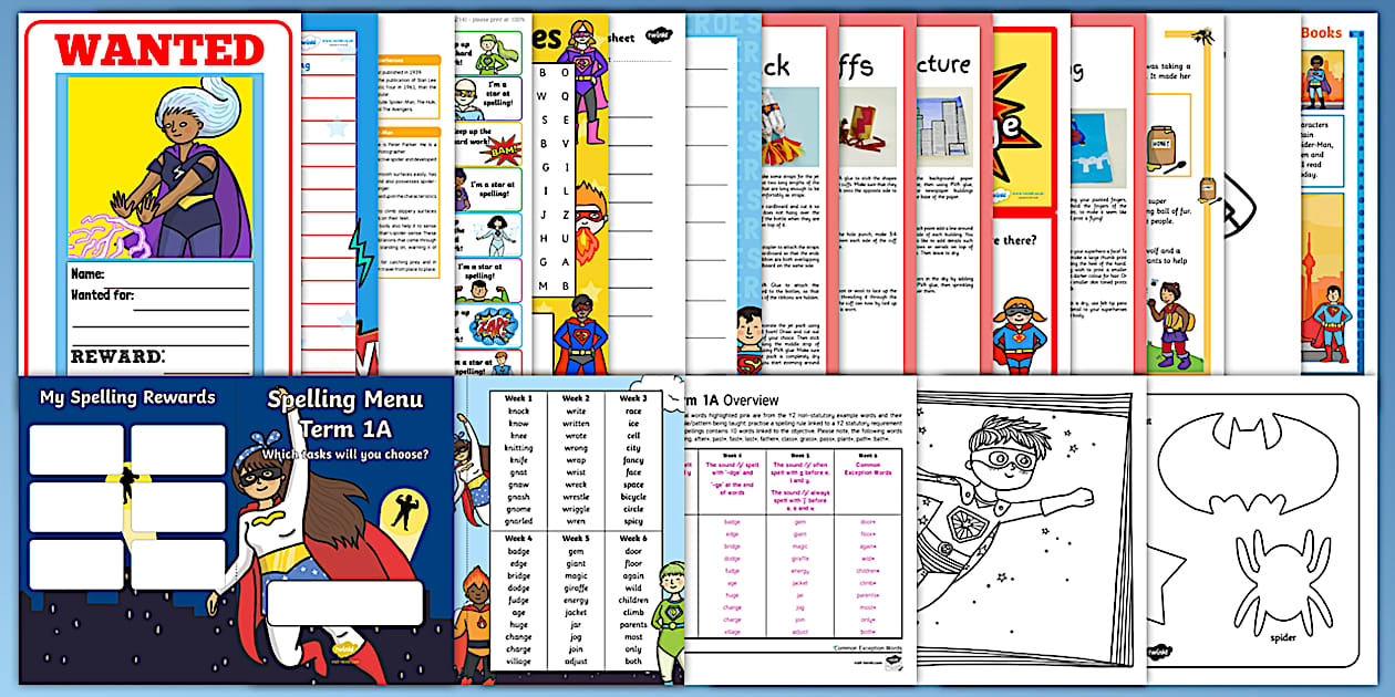 Superhero Year 2 Supply Resource Pack