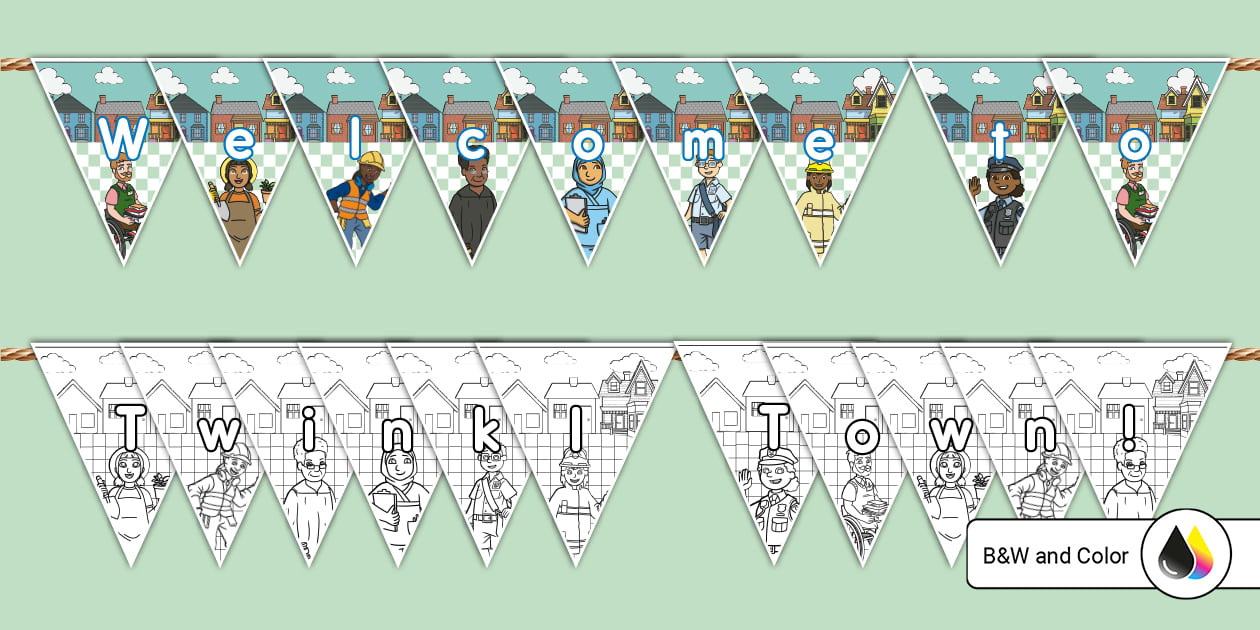 Community Helpers Dramatic Play Bunting - Twinkl