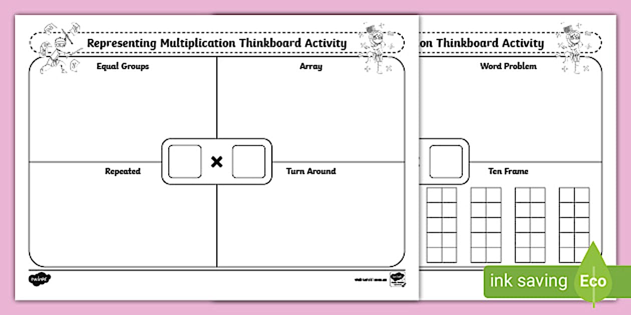 Representing Multiplication Thinkboard Activity connections