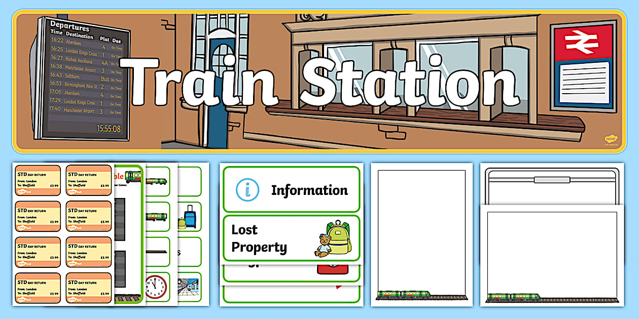 Train Station Role Play Pack (teacher made) - Twinkl