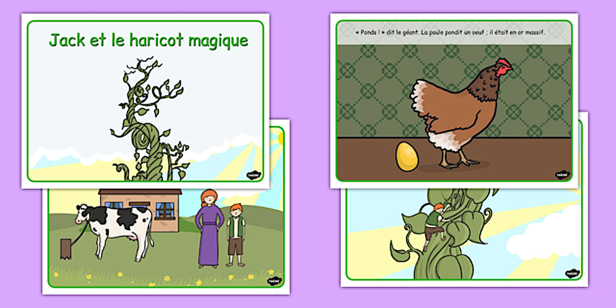 Jack and the Beanstalk Story French - Twinkl