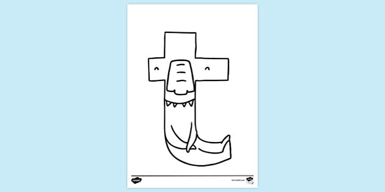 Letter T Colouring | Colouring Sheets (Teacher-Made)