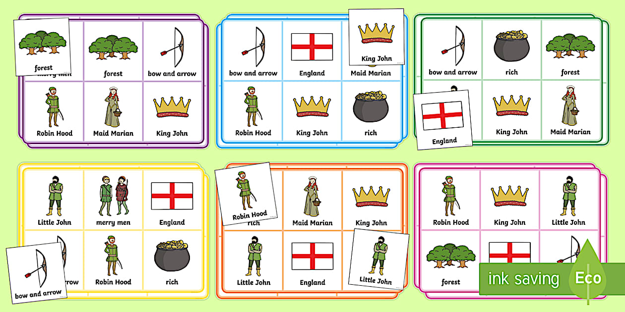Robin Hood Themed Bingo (teacher made) - Twinkl