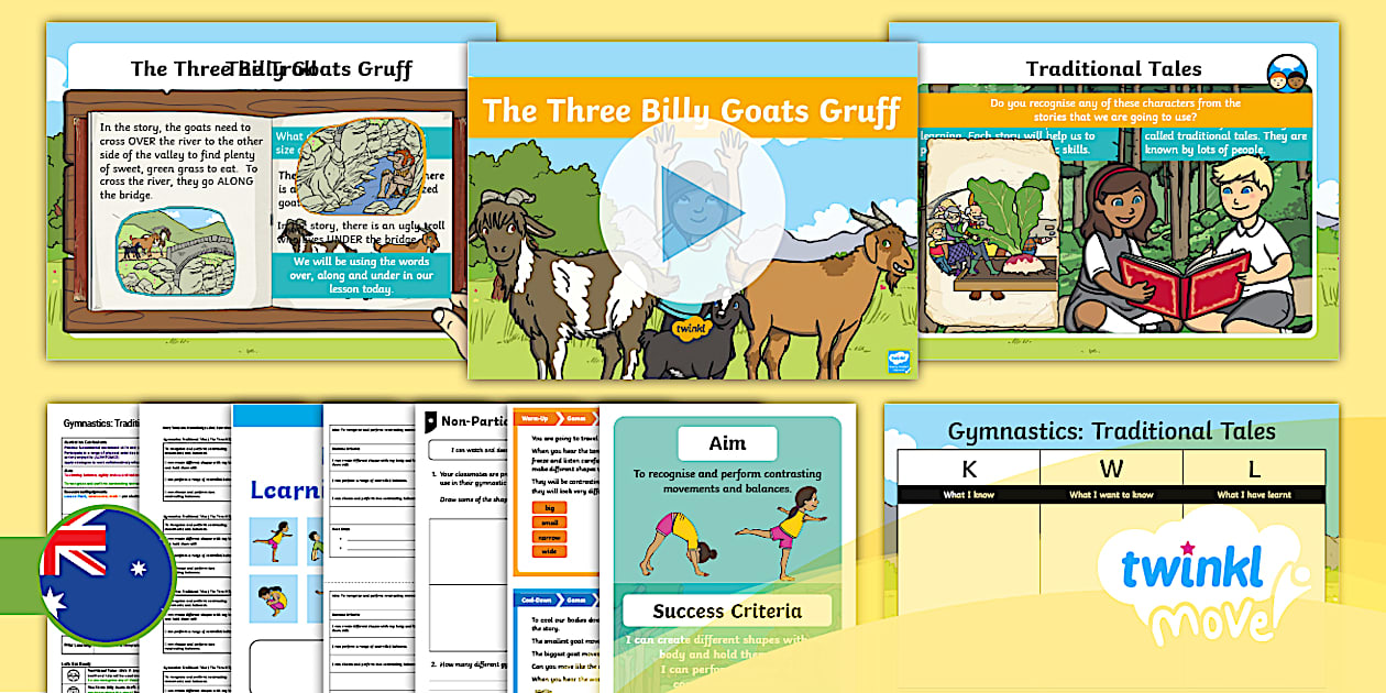 Gymnastics: Traditional Tales: The Three Billy Goats Gruff