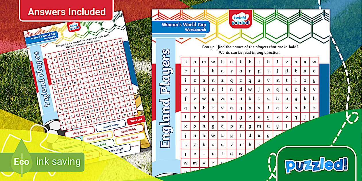 World Cup Word Search - Twinkl Puzzled - Kids - Twinkl