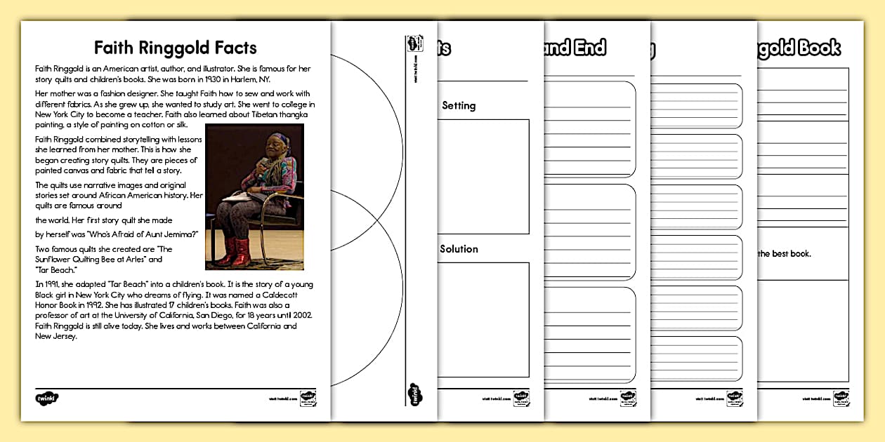 Faith Ringgold Art Lesson Activity | Twinkl USA - Twinkl