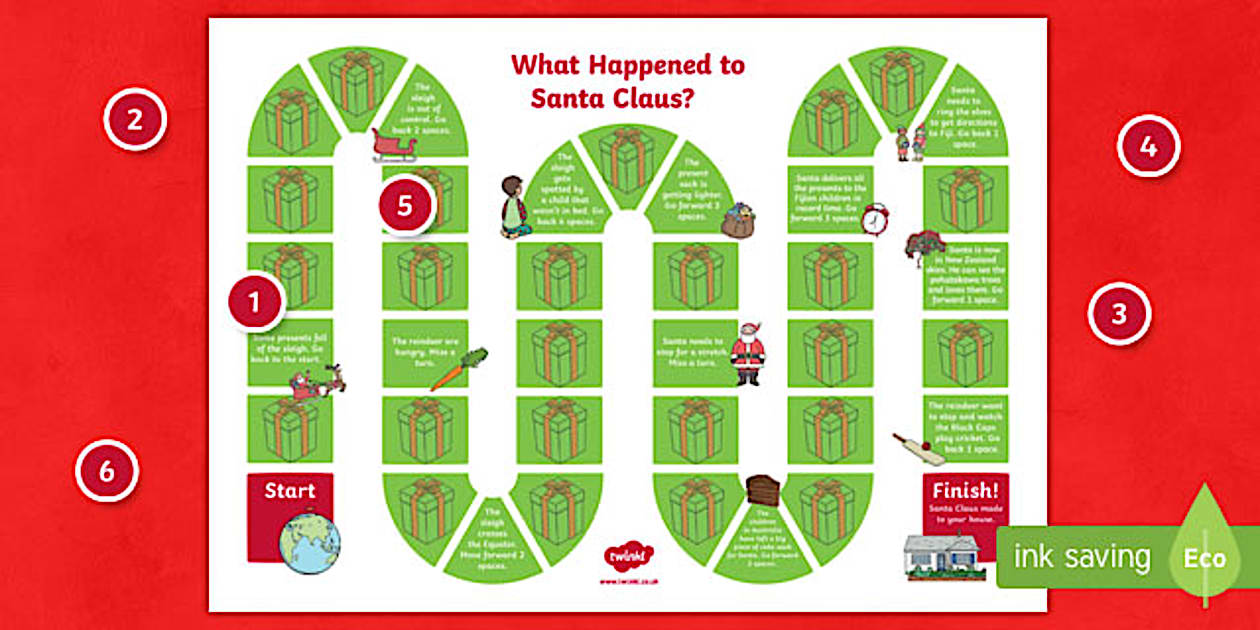 What Happened to Santa? Board Game New Zealand - Twinkl