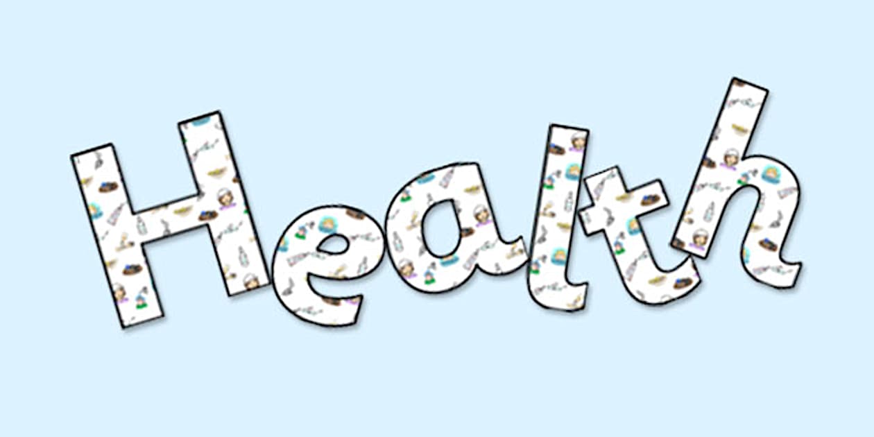 Health' Display Lettering (Hecho por educadores) - Twinkl
