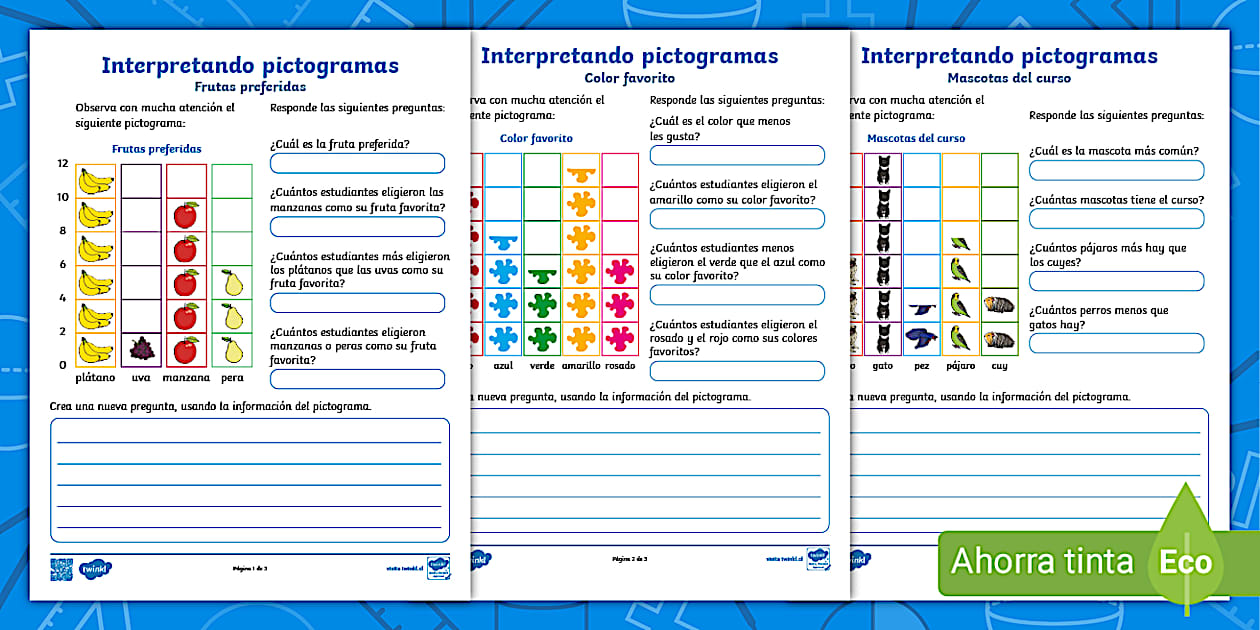 Guía de Trabajo: Gráficos y pictogramas segundo básico