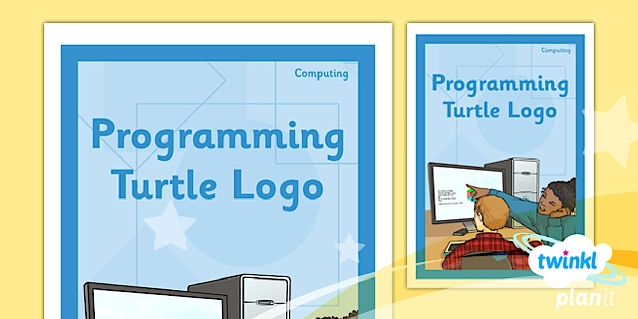 Black and White Computing: Programming Turtle Logo Year 4 Unit Book Cover