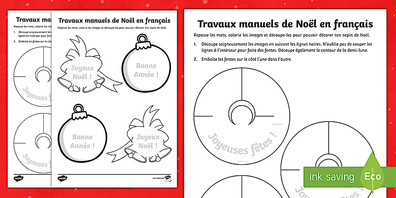 French Christmas Activities - KS1 Language Resource - Twinkl