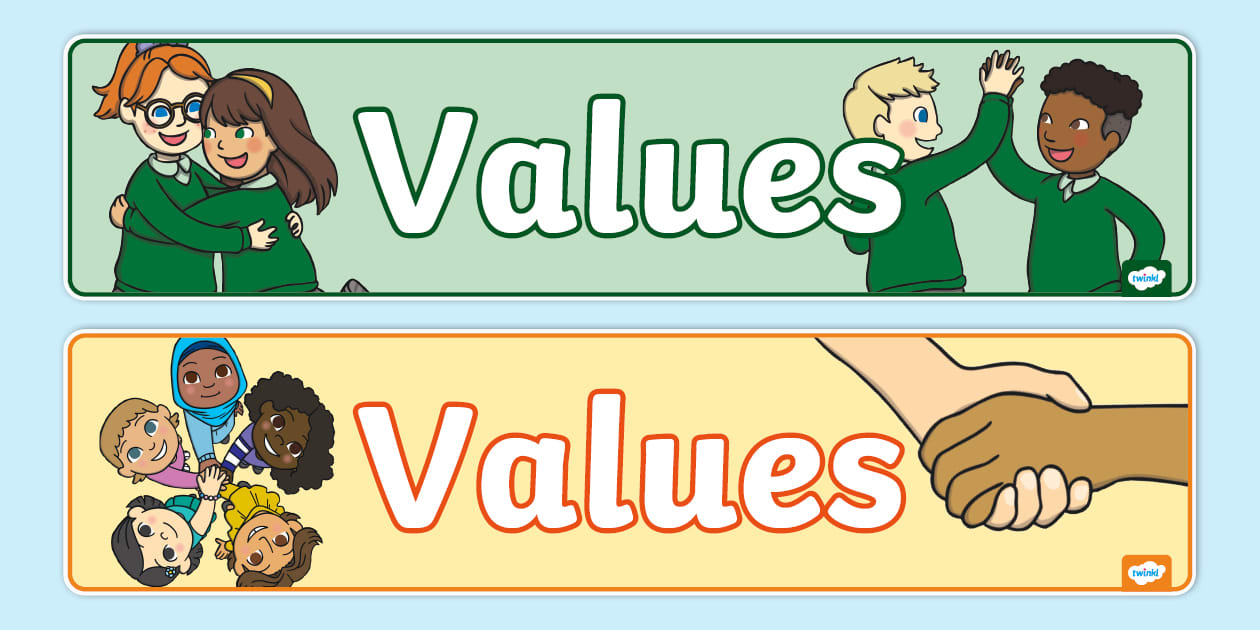 Our Core Values Display Pack (Teacher-Made) - Twinkl