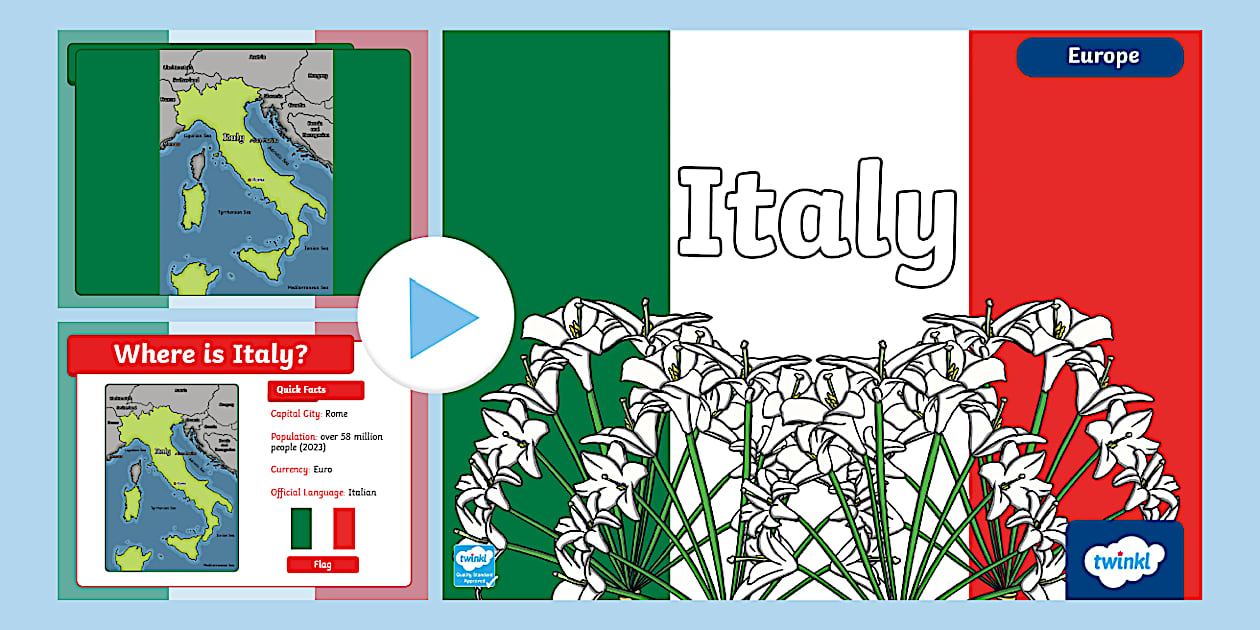 KS1 Italy PowerPoint (teacher made) - Twinkl
