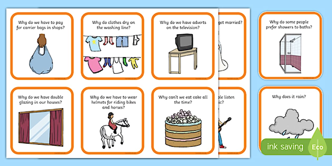 EYFS 'Why' Question Cards | Great conversation starters!