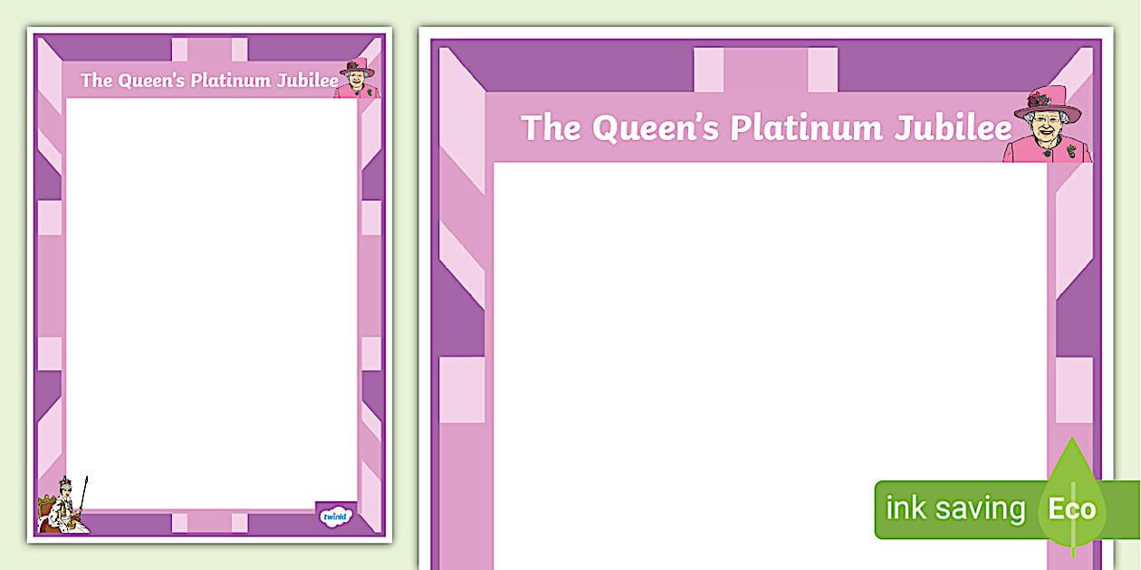 Editable The Queen's Platinum Jubilee Poster Template