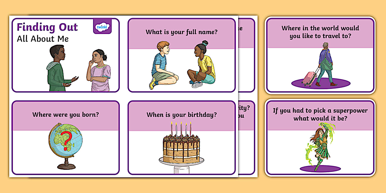 Finding Out All About Me (teacher made) - Twinkl