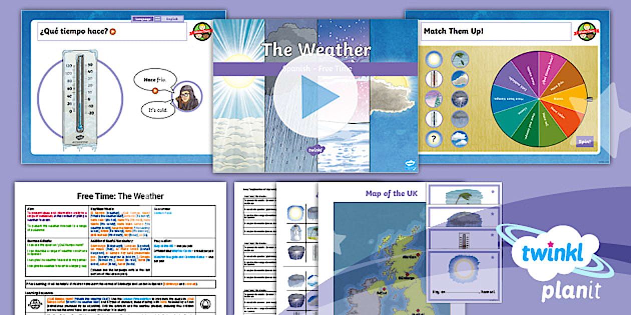 👉 PlanIt Year 4 Spanish Lesson: The Weather Forecast