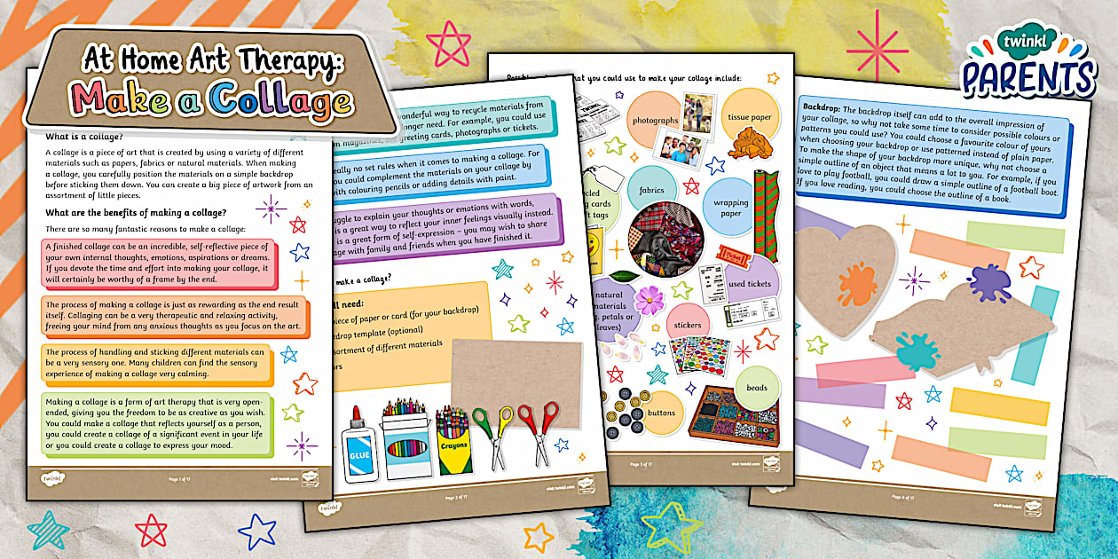 At Home Art Therapy: Make a Collage