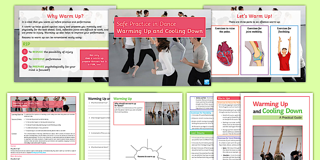 Safe Practice in Dance Lesson 1: Warming Up and Cooling Down