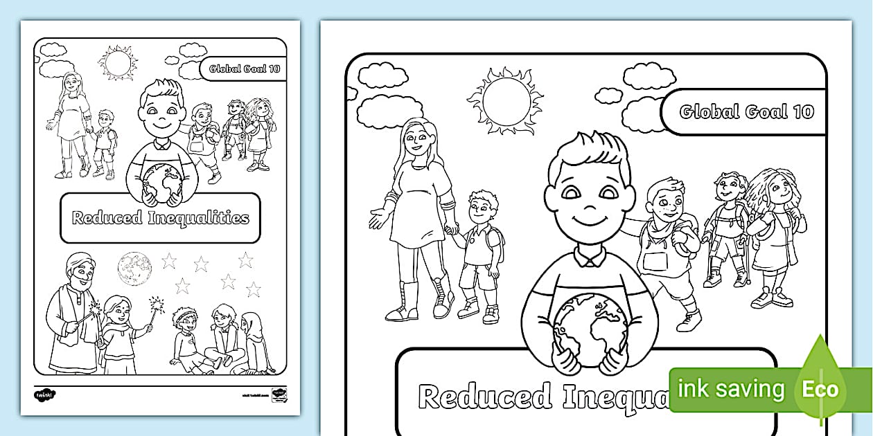 Global Goals: Reduced Inequalities Colouring Activity