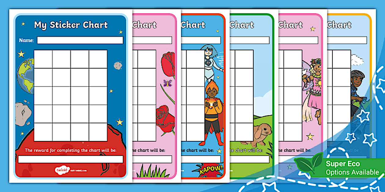 👉 Printable Sticker Charts (Teacher-Made) - Twinkl