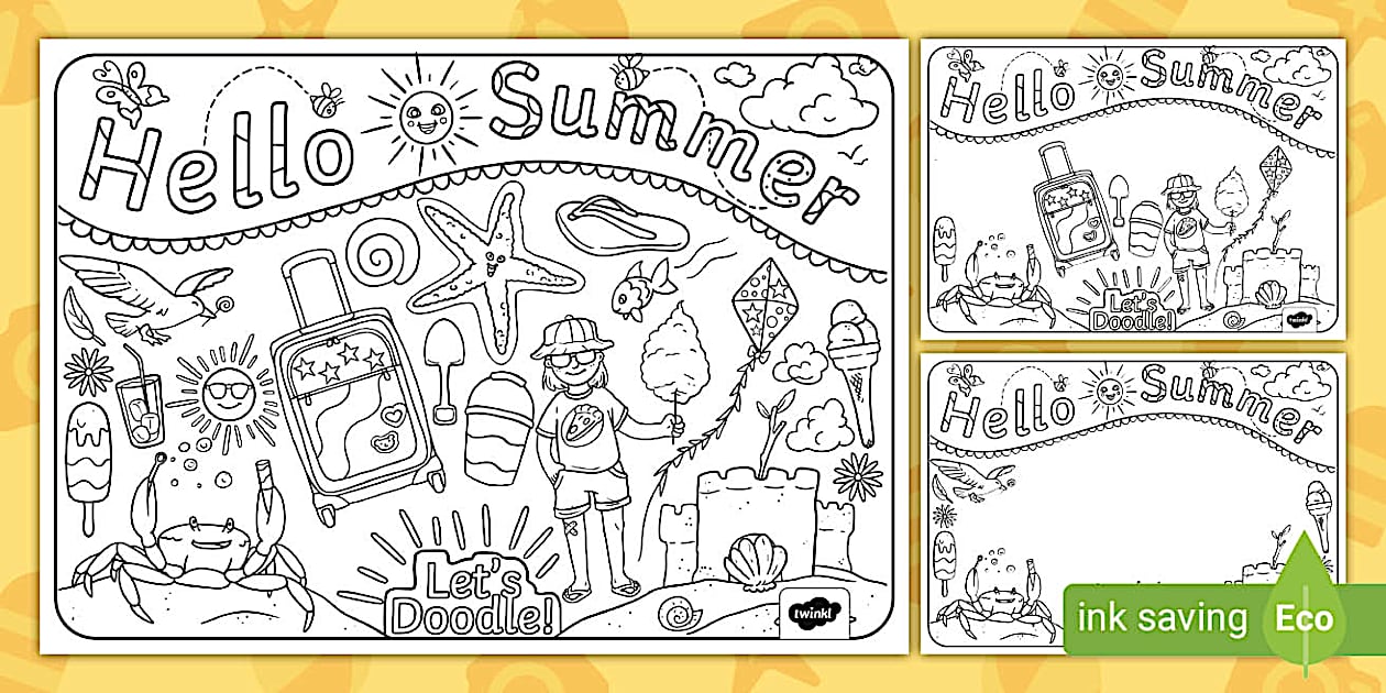 Summer Colouring Resource | Twinkl Activities (teacher made)
