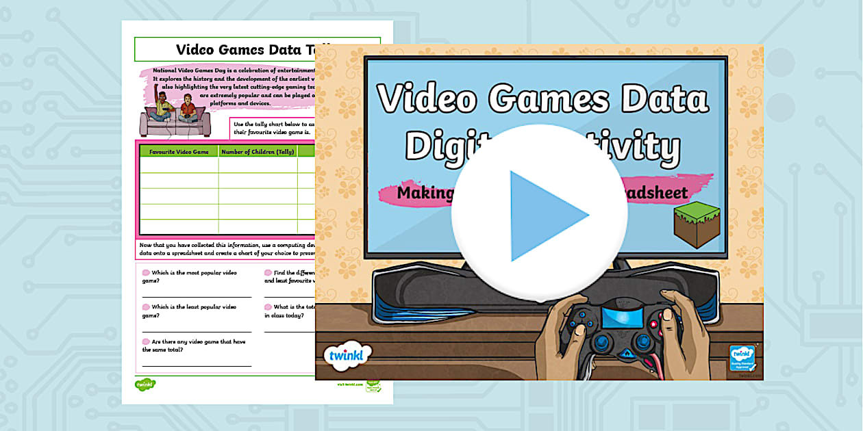 KS2 Video Games Data Digital Activity (teacher made)
