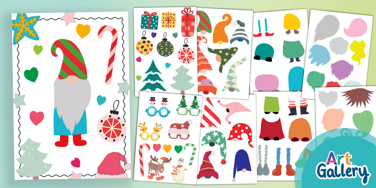 Design an Gonk Collage Activity (teacher made) - Twinkl