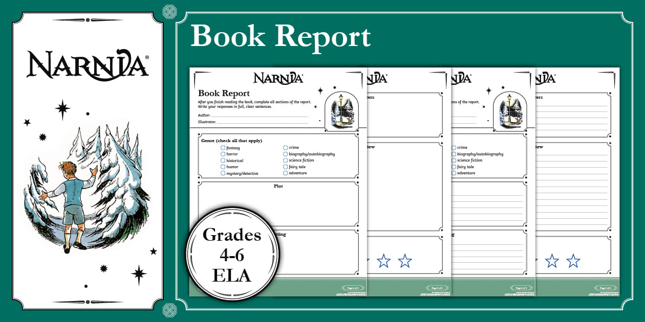 The Lion, the Witch and the Wardrobe: Book Report Template