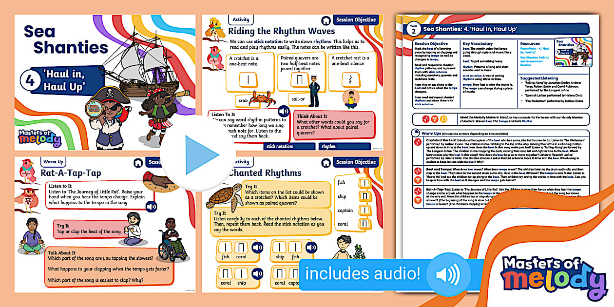 👉 Year 2 Sea Shanties Session 4 (teacher made) - Twinkl