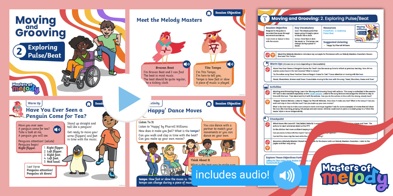 👉 Year 1 Music Lesson: Moving and Grooving Session 2
