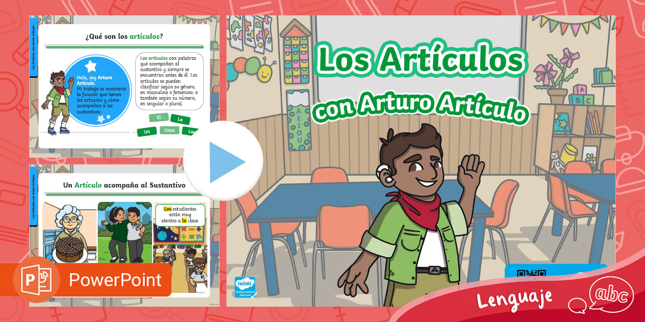 PowerPoint interactivo | Gramática | artículos | Lenguaje