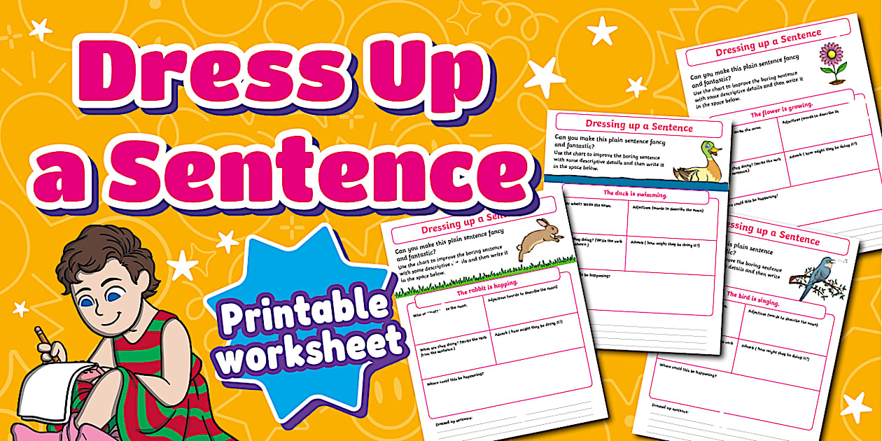 Dressing Up a Sentence - Differentiated Topic Pack