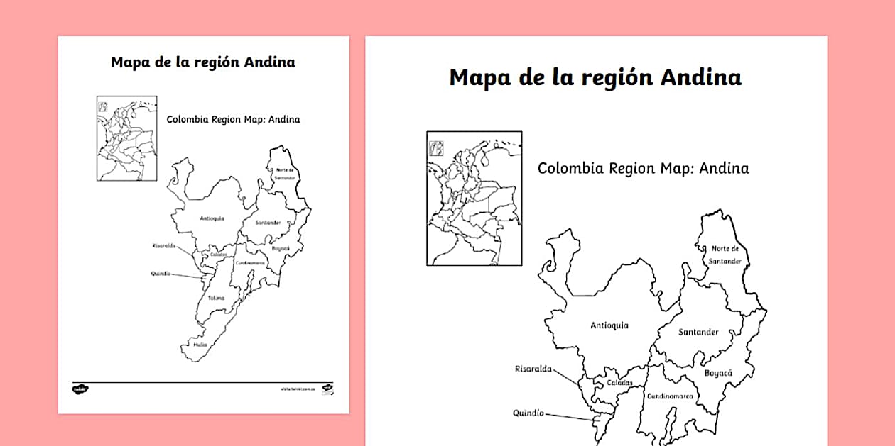 Dibujo de la región Andina - Twinkl Colombia (teacher made)