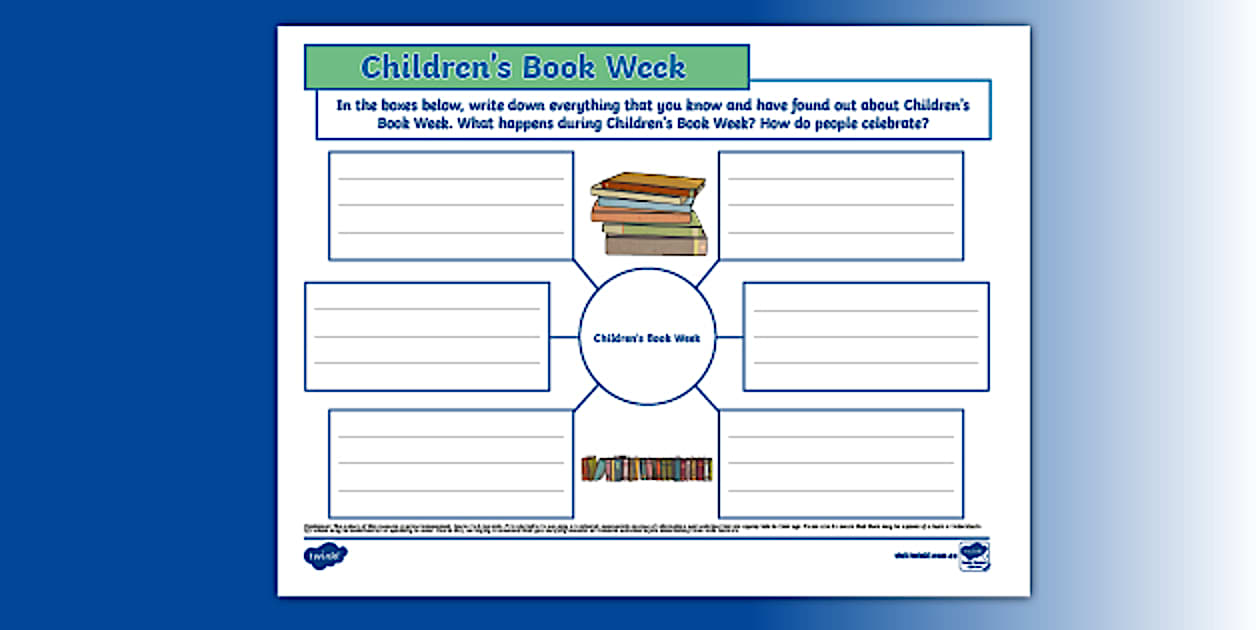 Children's Book Week Mind Map (teacher made) - Twinkl